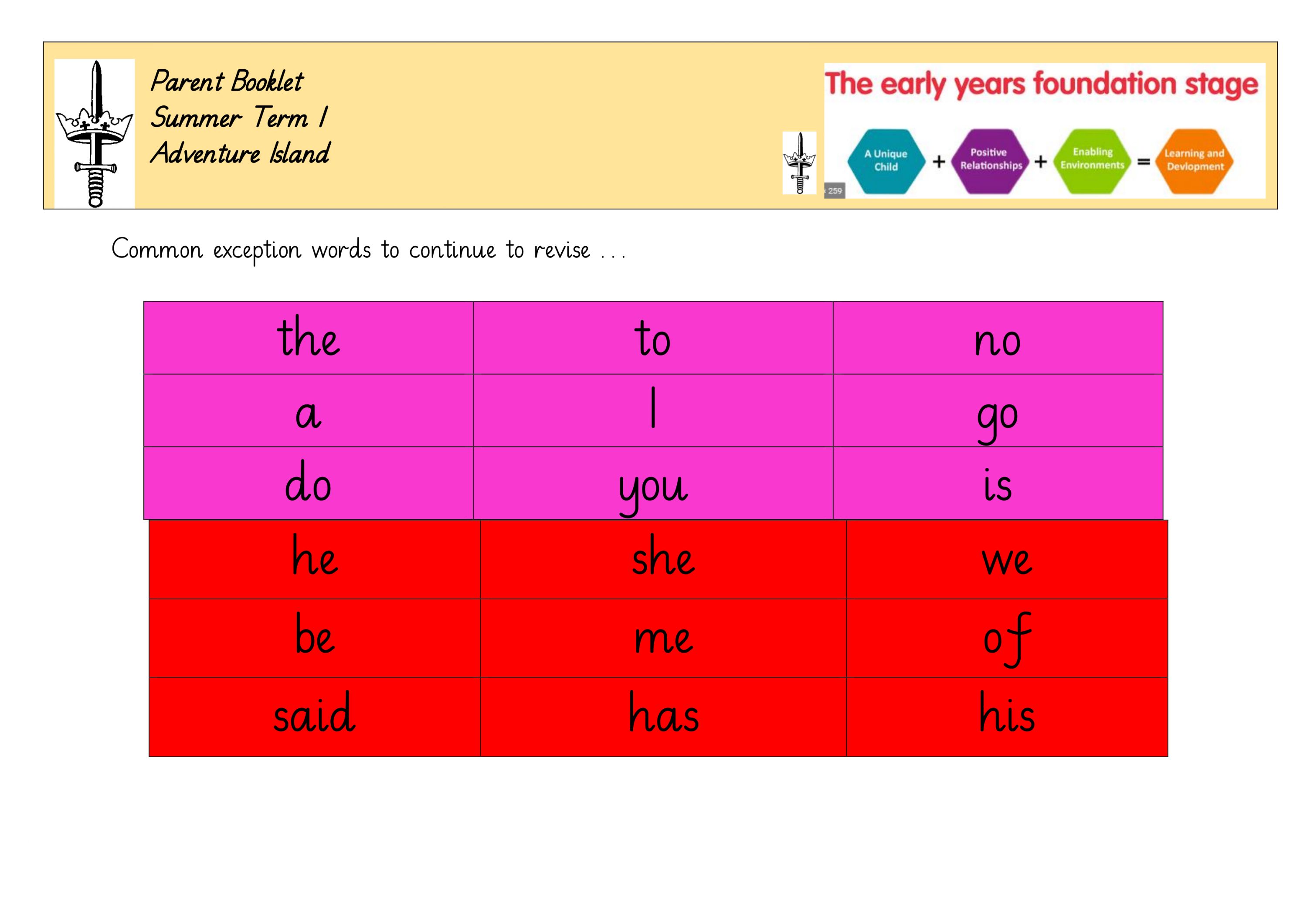 All Saints' C of E Primary School - EYFS
